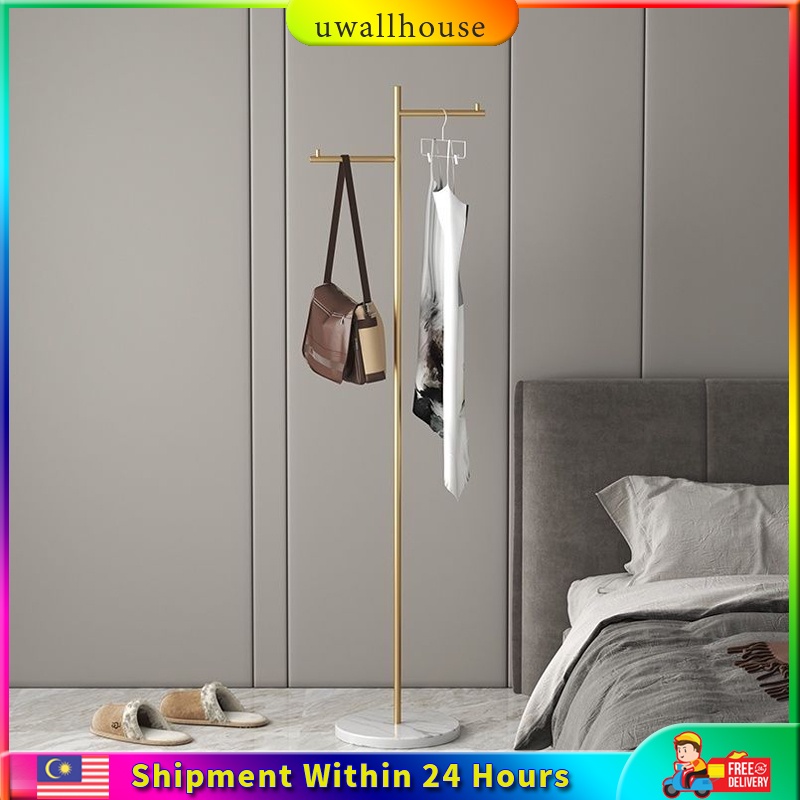 Bedroom Clothes Hanger Indoor Coat rack Stand Clothes Rack Floor Bag ...