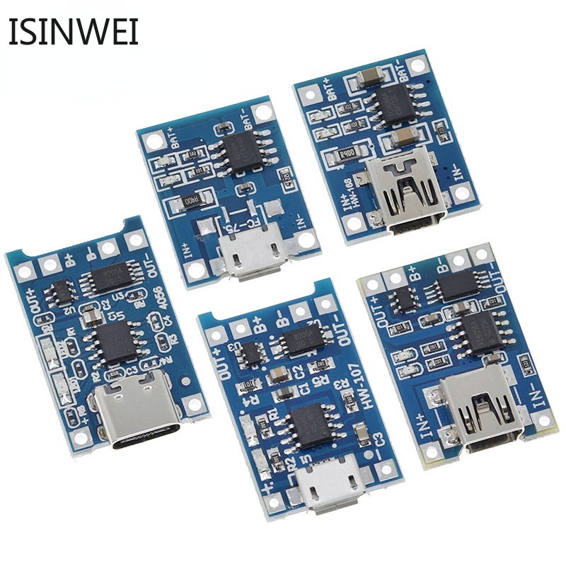 5V 1A 18650 TP4056 Lithium Battery Charger Module Charging Board with ...