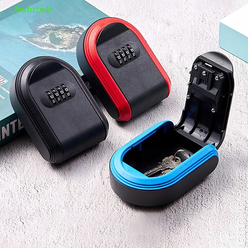 Awhrtwb Wall Mount Key Storage Secret Box Organizer 4 Digit Combination ...