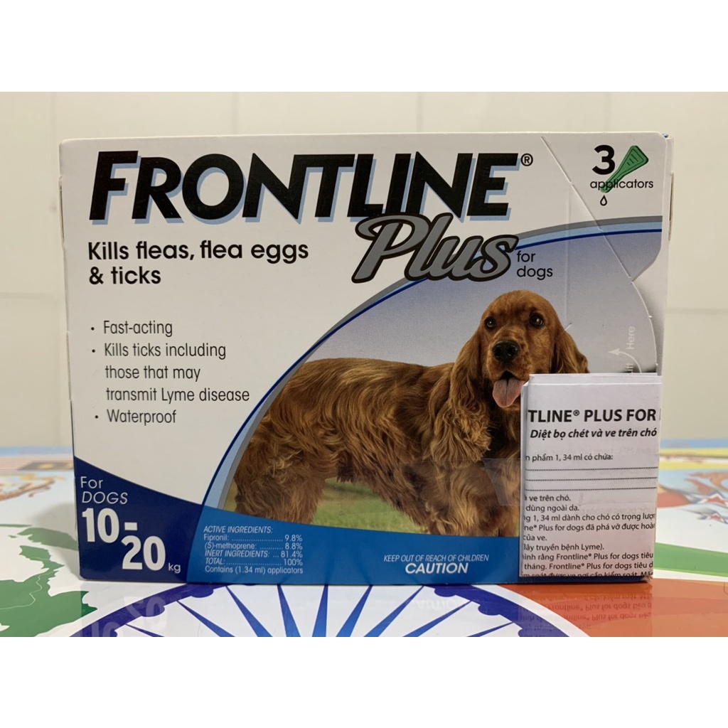 1 Tube of Frontline Plus small tick and lice products for dogs 10-20kg ...