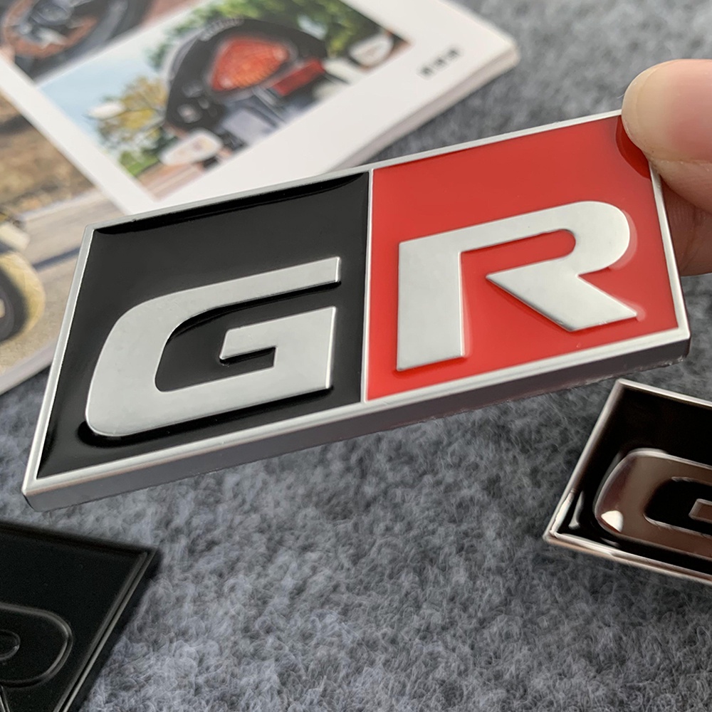 TOYOTA Gazoo Racing GR SPORT Logo Metal Car Emblem kereta Stickers ...