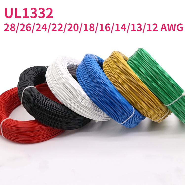 UL1332 PTFE Wire 28/26/24/22/20/18/16/14/13/12 AWG FEP Plastic Insulated High Temperature ...