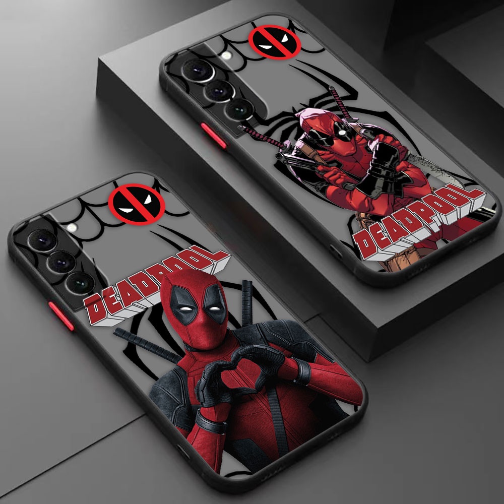 Deadpool Marvel Mean Super HeroMatte Cell Phone Case For Samsung Galaxy ...
