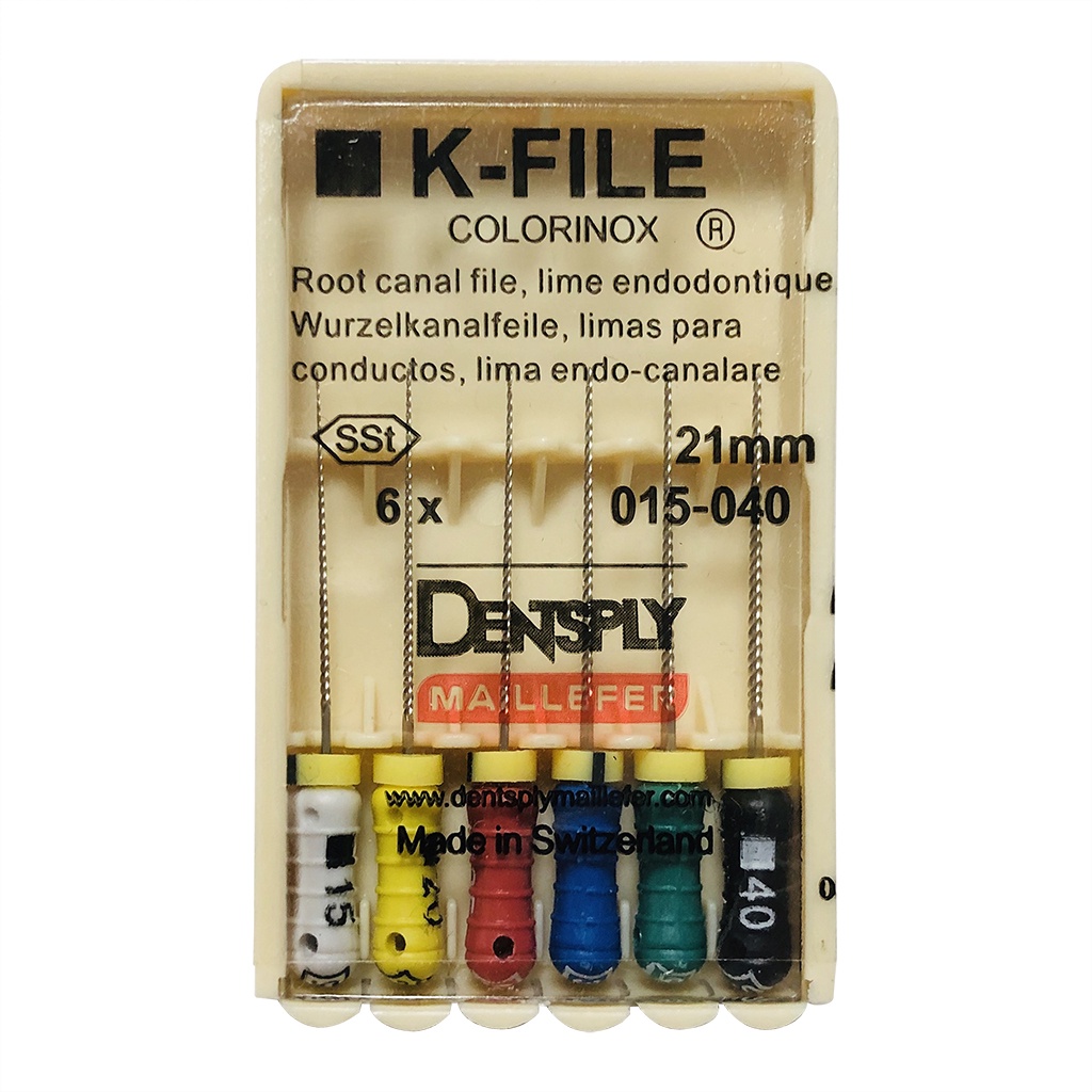 Dental K Files No. #06 #08 #10 #20 #25 #30 #35 #15-40 21mm 25mm 28mm ...