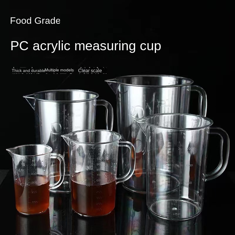 (READY STOCK)Measuring Jug Cup PC Transparent Kitchen Baking 100ml 250ml 500ml 1000ml 2000ml ...