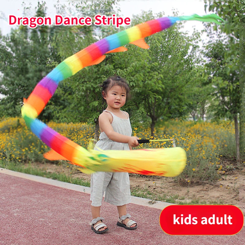 Fitness Dragon Dance Streamers Hand Flicking Dragon Kids Adult Hand ...