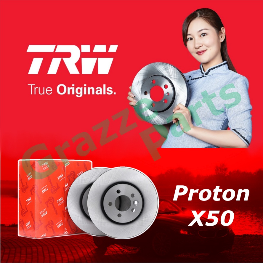 (2pc) TRW Disc Brake Rotor Front / Rear for Proton X50 SUV | Shopee ...