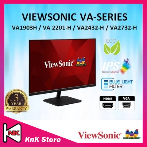 ViewSonic VA Series 20" / 24" / 27" VA1903H / VA2201-H / VA2432-H ...