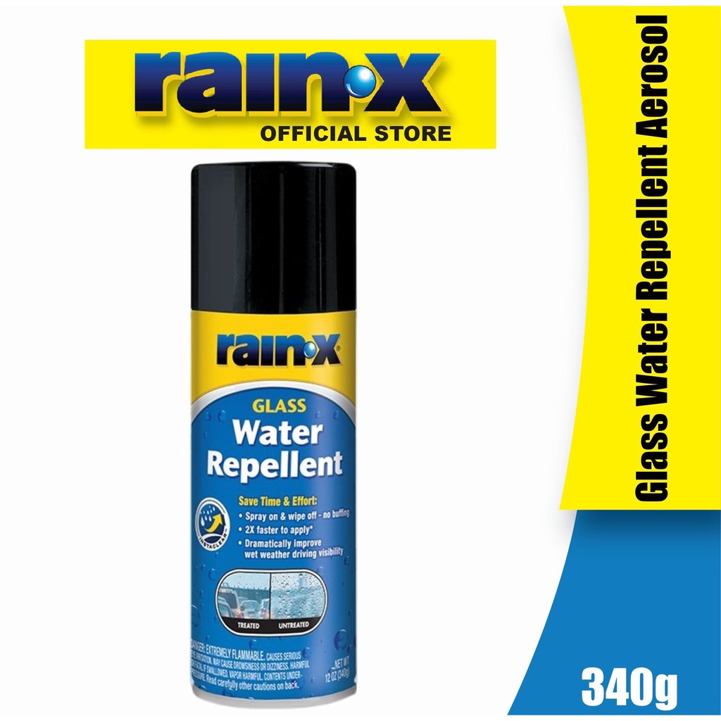 Rain-X Glass Water Repellent Aerosol Window Water Repellent (340g ...