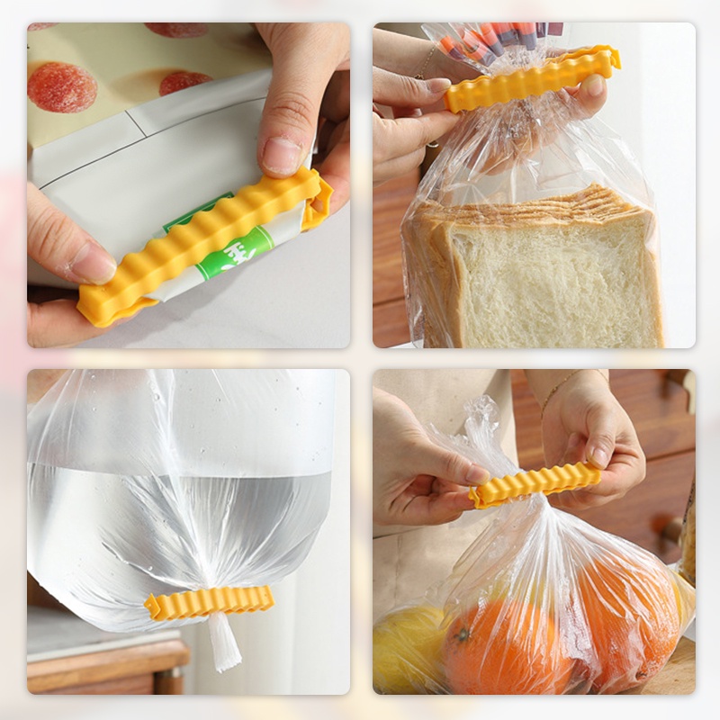 12pcs set Creative French Fries Bag Sealer with Holder Fridge Magnet ...