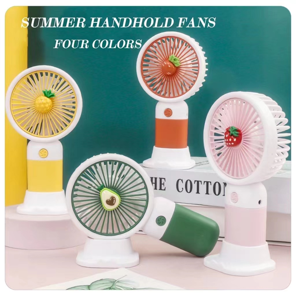 Fruit Portable Hand Table Mini Handheld Pocket Clip Fan USB Charge ...