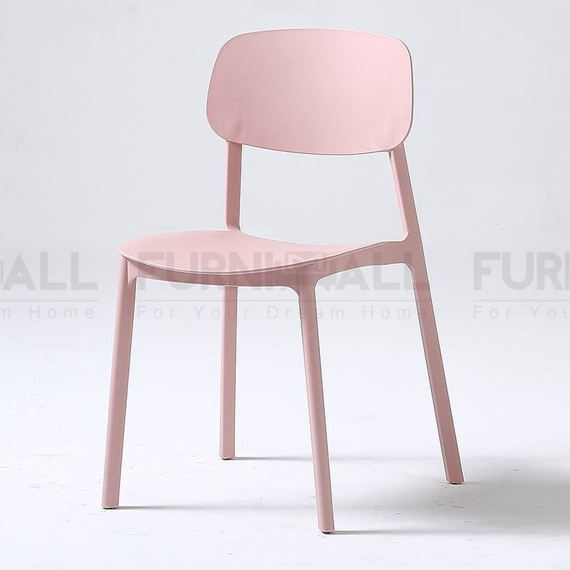 (BIG SIZE) FURNIMALL Nordic Candy Chair Plastic Chair Cafe Chair Dining ...