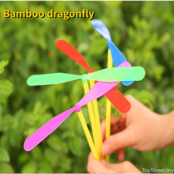 [Malaysia spot ] Fun Dragonfly Flying Stick Hand Rub | Helicopter ...