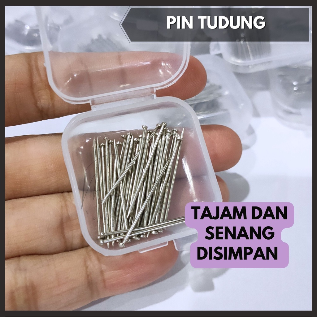 Hijab pin tudung Stainless Steel jarum peniti - 40pcs murah jimat free ...