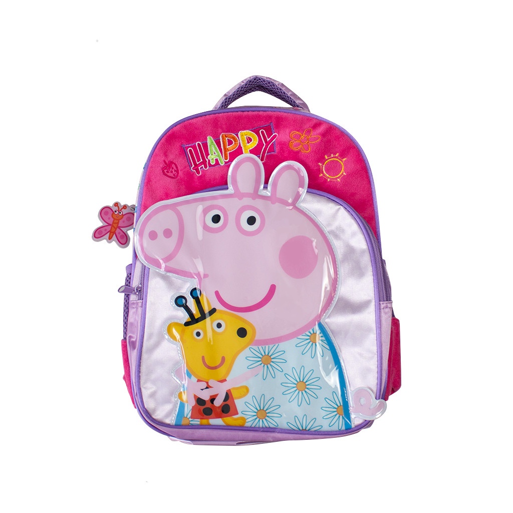 Peppa Pig Pre School Backpack - Peppa Pig & Teddy | Shopee Malaysia