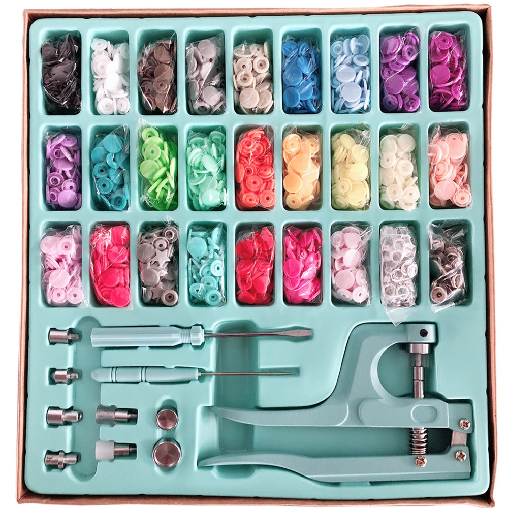 300 Sets Snap Fasteners Kit with with Multi-purpose Use Easy Snaps ...