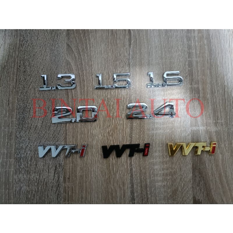 VVTI, TRD, 1.3, 1.5, 1.6, 2.0, 2.4 LOGO/ MARK TRD GRILLE CAR STICKER ...
