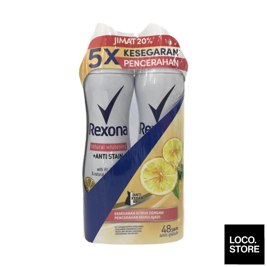 Rexona Spray Women Twin Pack Whitening Anti Stain 2X150ML | Shopee Malaysia
