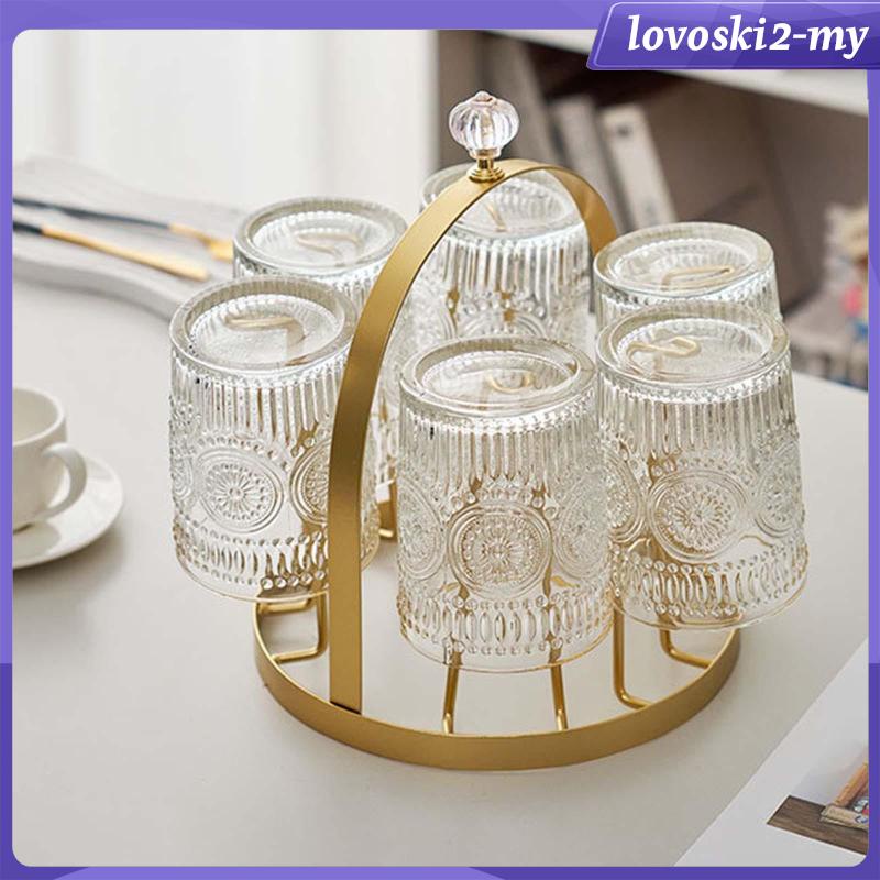 [LovoskiacMY] Wrought Iron Cup Holder Countertop Cup Organizer for Bar ...