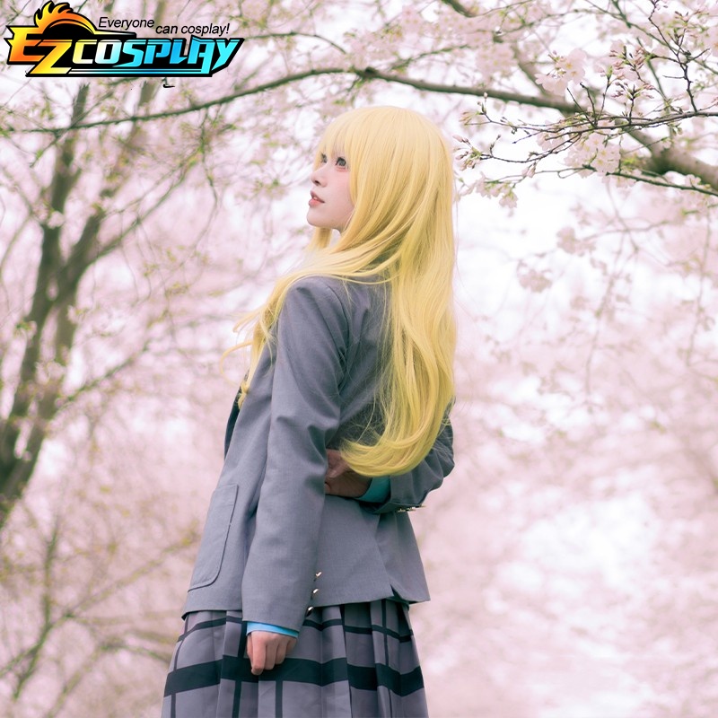 Your Lie In April Anime Cosplay Costume Miyazono Kaori Arima Kousei ...