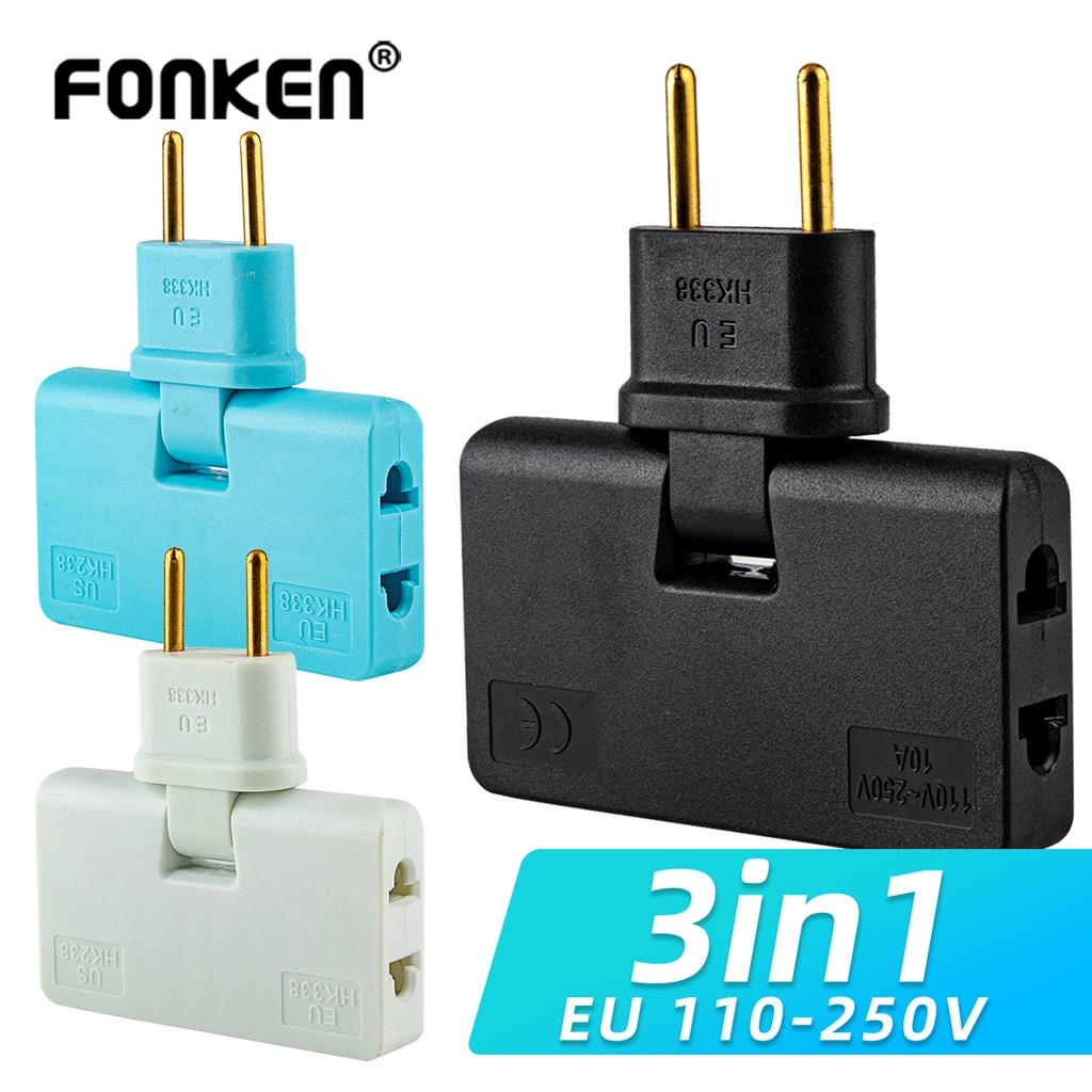 Fonken 180° Rotary Socket Converter Ultra Thin One For Three Power ... Fonken 180° Rotary Socket Converter Ultra Thin One For Three Power ...