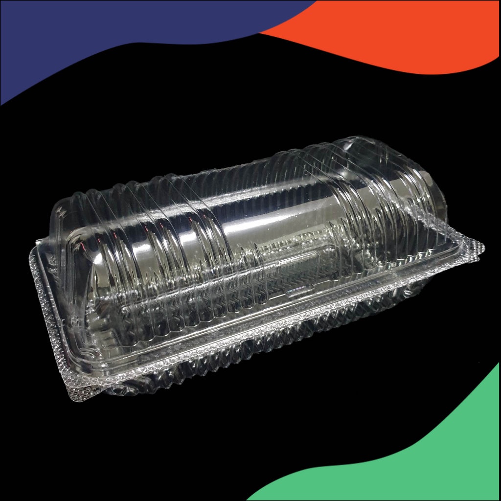 (50pcs) OPS 78L Swiss Roll Plastic Tray Cake Box Bekas Kek Kek ...