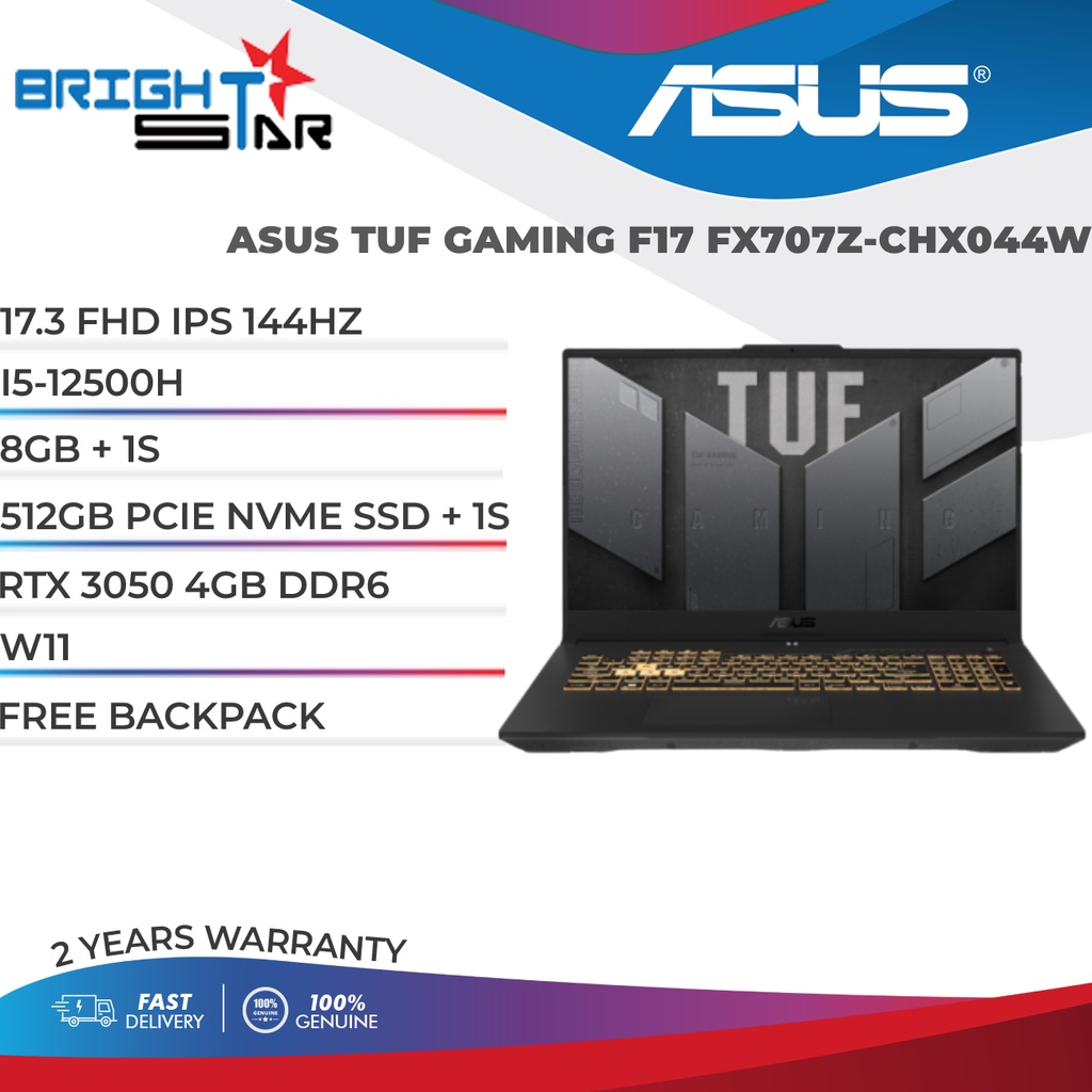 ASUS TUF GAMING F17 FX707Z-CHX044W (17.3 FHD IPS 144HZ / I5-12500H ...