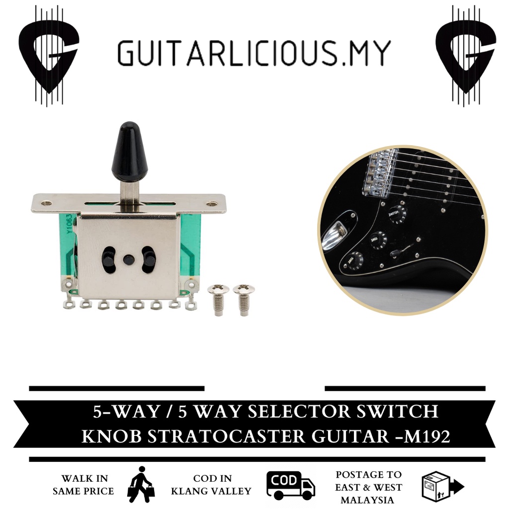 5-Way / 5 Way Selector Switch Knob Strat Guitar - M192 | Shopee Malaysia