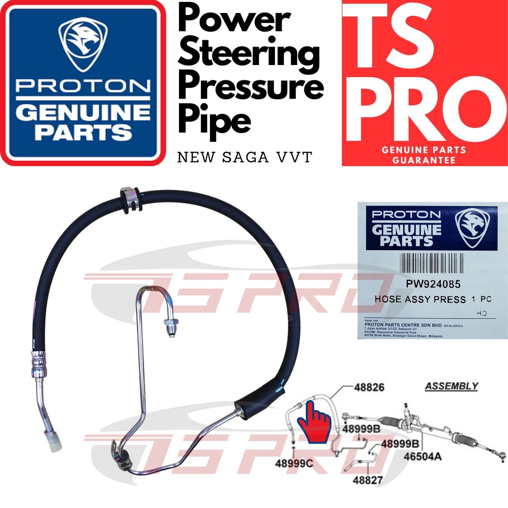 Proton New Saga VVT Genuine Power Steering Pressure Pipe Stereng Paip ...