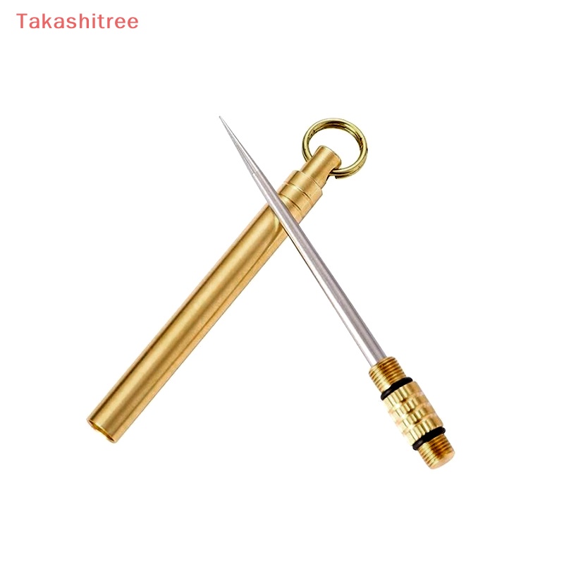 (Takashitree) Titanium Toothpick Survival Keychain Picnic Gadget ...
