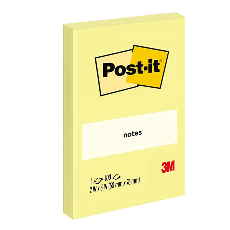 3M 656 Post It Notes / Sticky Notes 3" x 2" (1 pad = 100 sheets ...