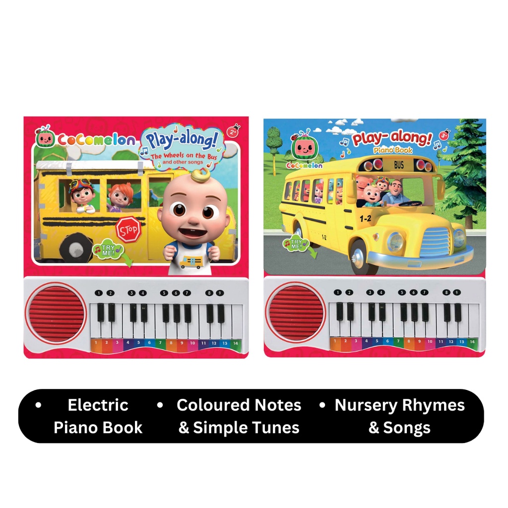 Cocomelon Piano Sound Book for Kids to Play & Learn To Sing Nursery ...