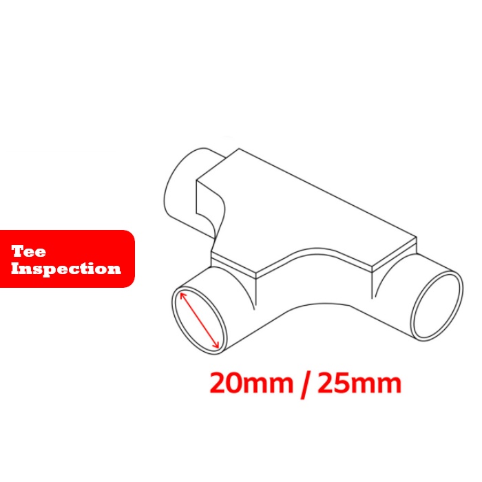 PVC Conduit Pipe Fitting Accessories 20mm 25mm 1 2 3 4 Way Box Tee ...