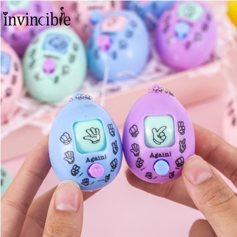 Mini Fair Finger-guessing Game Rock Paper Scissors Play Toy Keyrings ...
