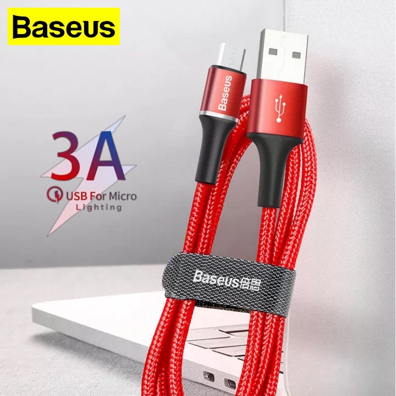 Baseus Original Halo Series Cable Charge Data Cable USB To Micro 3A ...