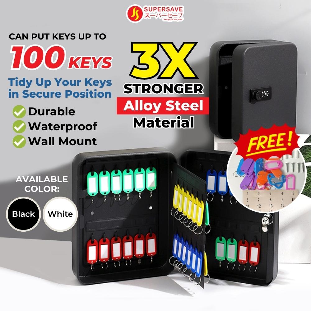 SUPERSAVE Key Box Holder Cabinet Key Storage Password Safety Key Lock ...