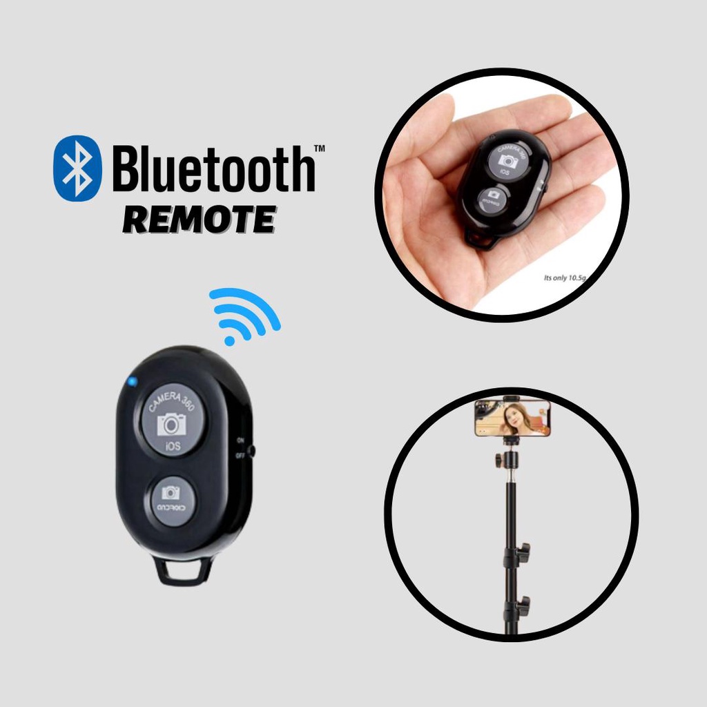 Bluetooth Shutter Selfie Remote Control Wireless Camera Smartphone ...