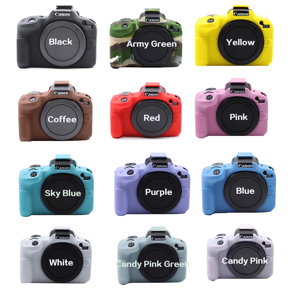 Soft Silicone Rubber Armor Camera Body Case For Canon EOS R50 ...