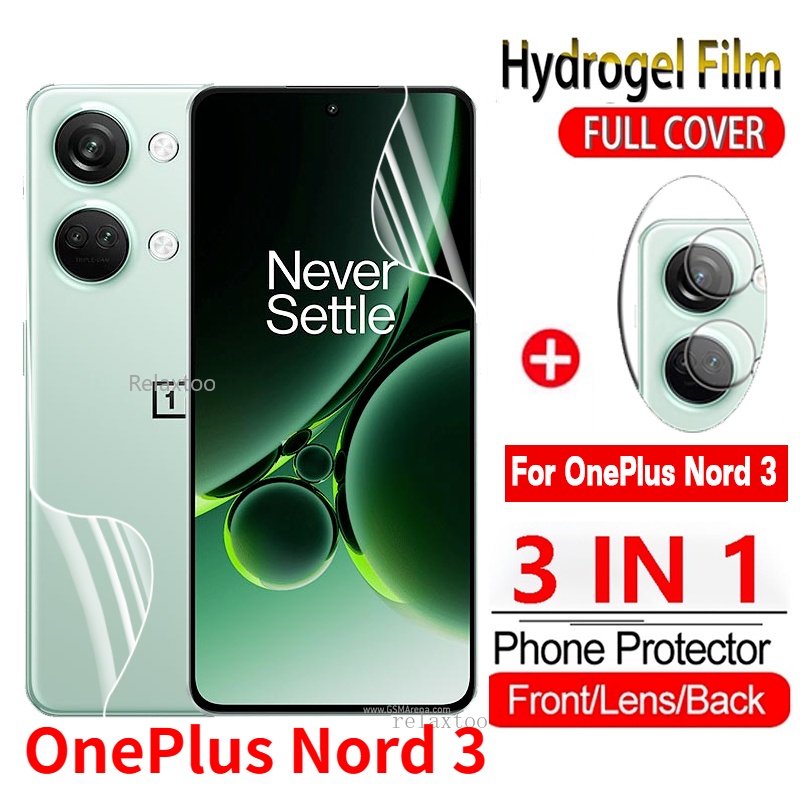3IN1 Front Back Full Cover Protection Hydrogel Film For OnePlus Nord 3 ...