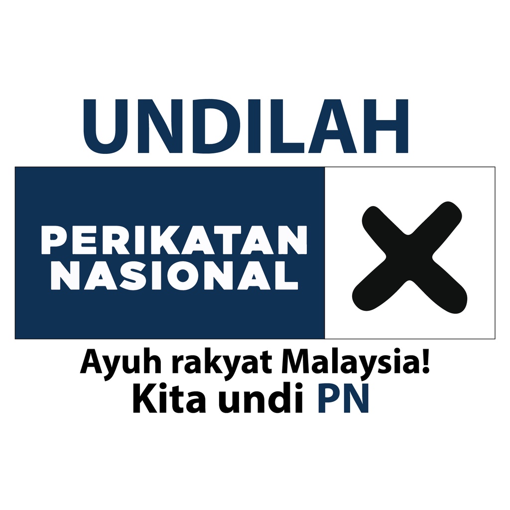 MAGNET STICKER A4 SIZE PRN15 HARAPAN BN PN BERSATU PKR UMNO PAS ...