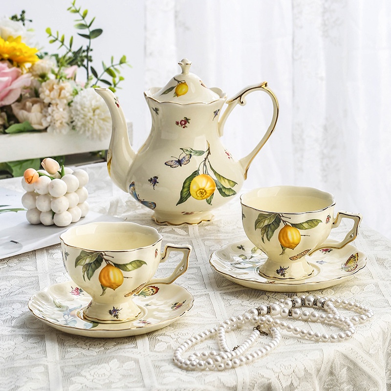 【READY STOCK】Vintage coffee cup set French Cup saucer English Afternoon ...