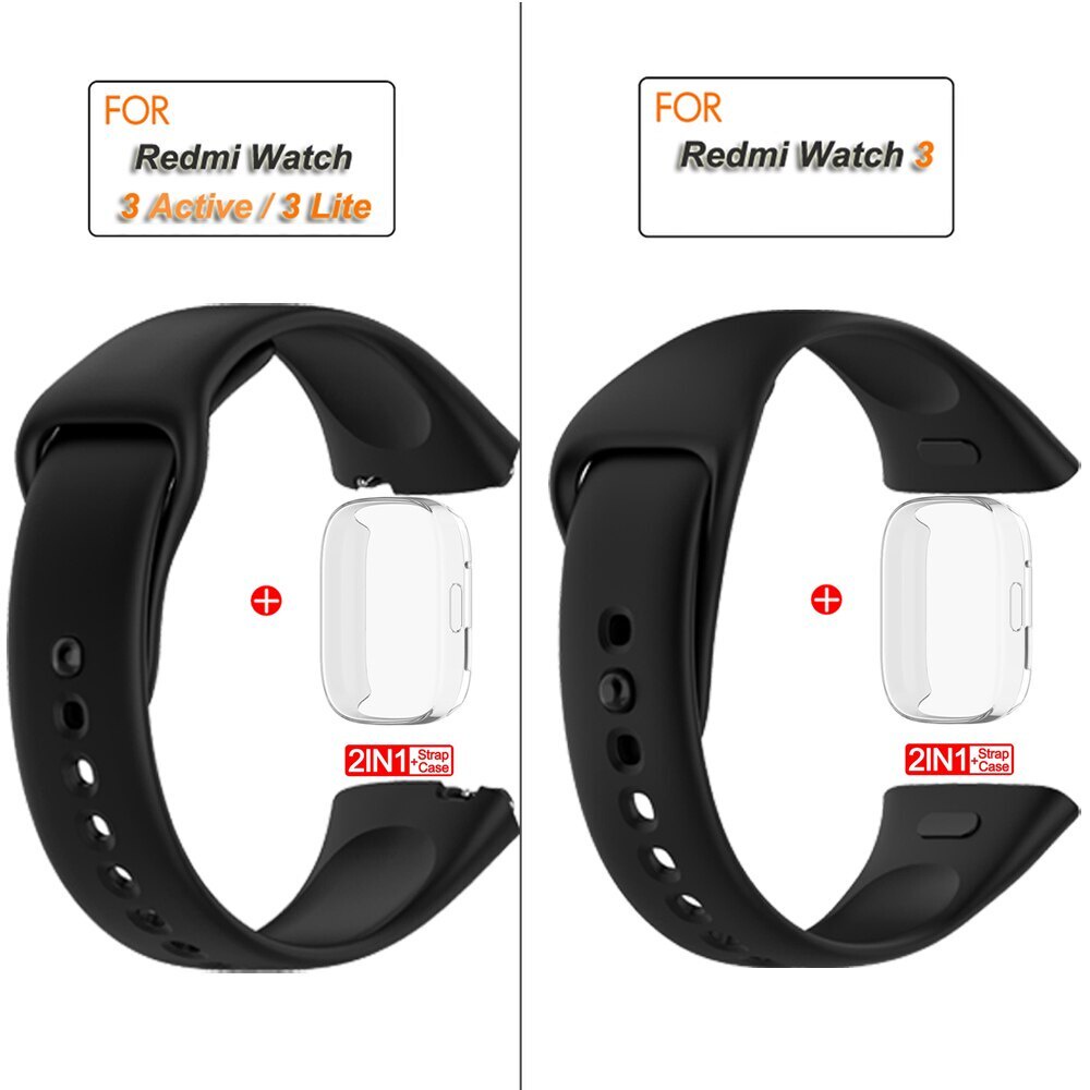 For Xiaomi Redmi Watch 3 3 Active 3 Lite Smart Watch Replacement Silicone Strap For Redmi Watch3 ...
