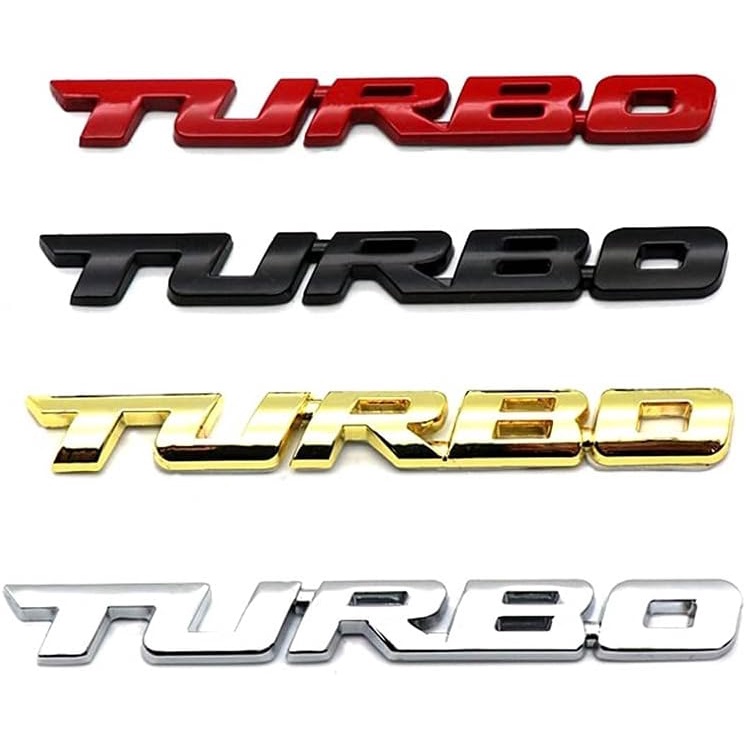3D Metal Emblem Badge Sticker TURBO Body Stickers for Car/Motorcycle ...