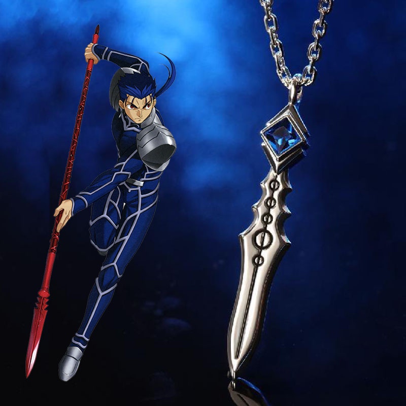 Anime Game Fate Stay Night Necklace Lancer Alter Cu Chulainn Metal ...