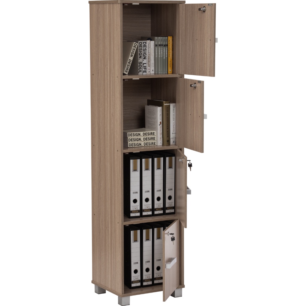 NAOMI Ebonnese 4 Door Locker Cabinet Locker Arch File Cabinet Filing ...