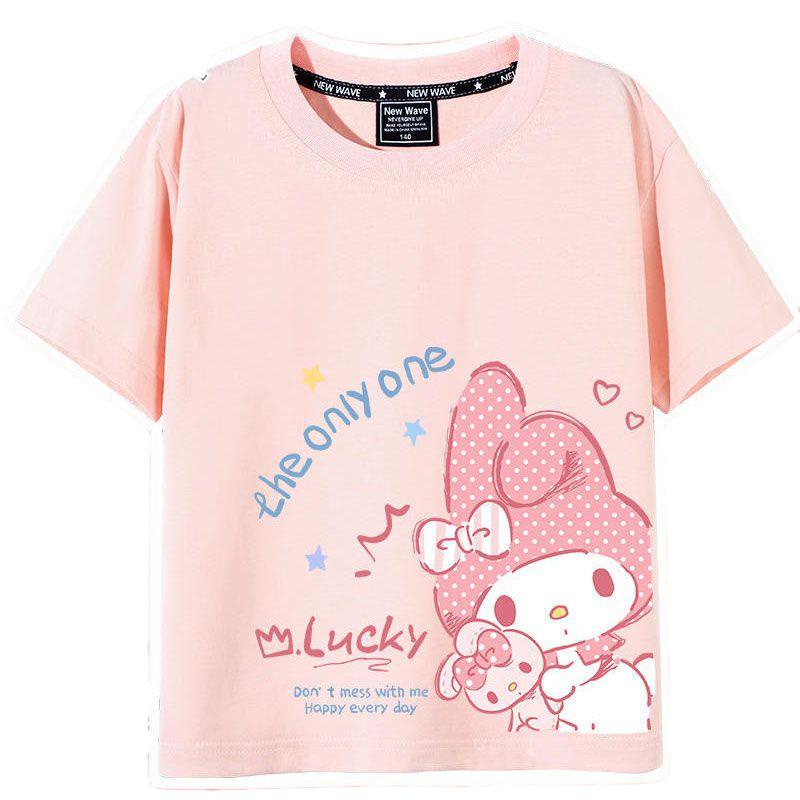 Girl's My Melody t shirt short sleeve Melody clothes top costume Melody ...