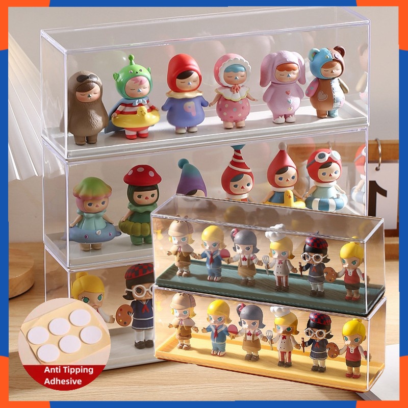 Toy Display Storage Box Acrylic Clear Dust Proof Display Case Blind Box ...
