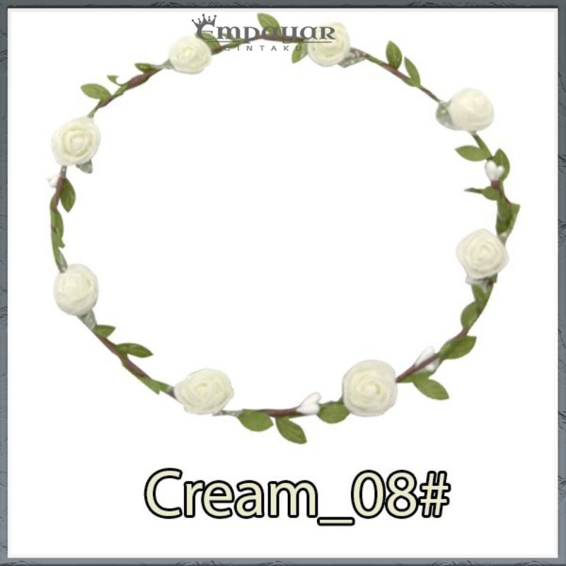 FLOWER CROWN/ BRIDEMAIDS CROWN/ HAIR BAND/ WEDDING GARLAND FOREHEAD ...