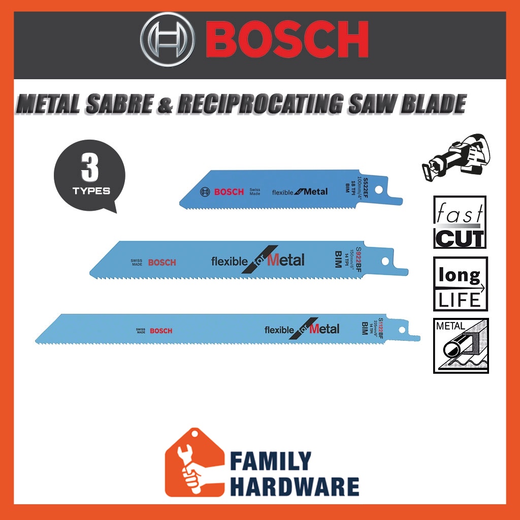 BOSCH S1122BF S922BF S522EF 150 / 100 / 225mm x 19mm x 0.9mm Flexible ...