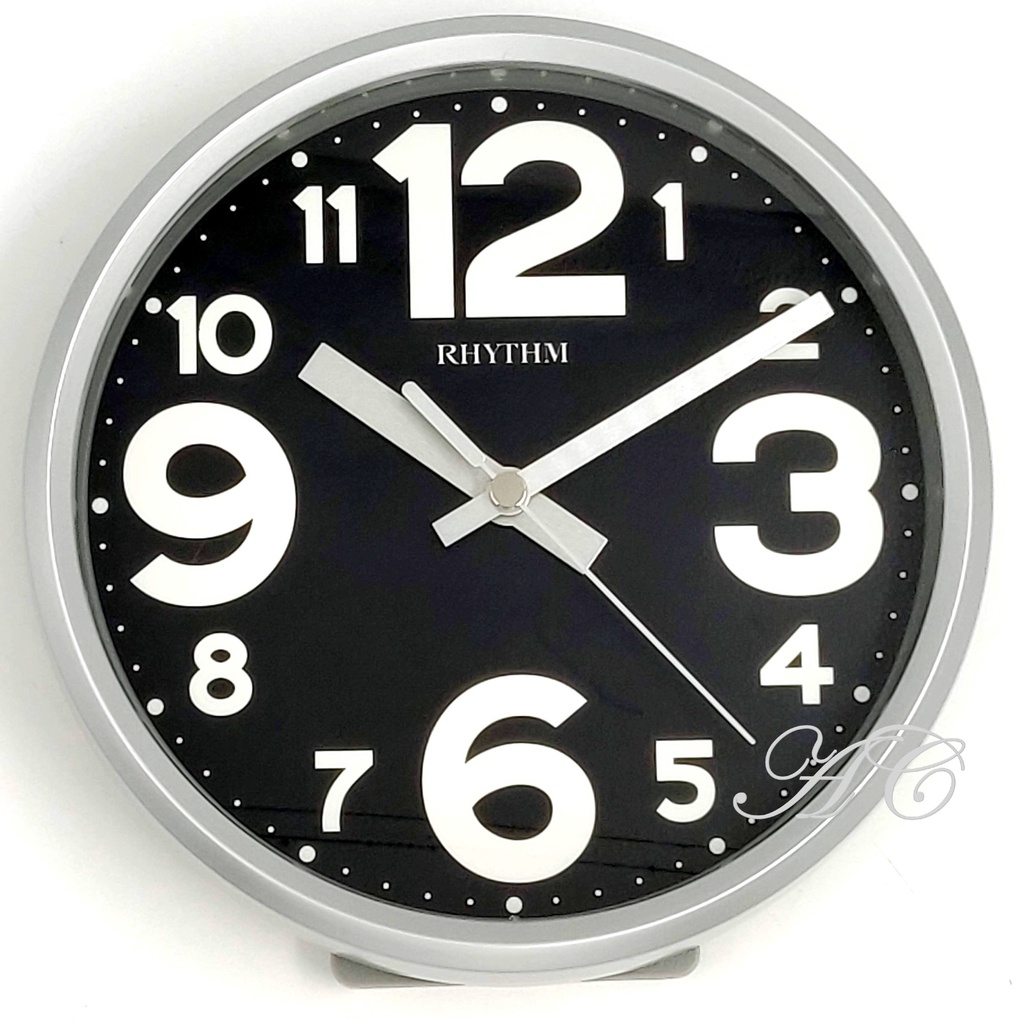 100% ORIGINAL RHYTHM Silent Small Analogue Wall Table Desk Clock (Jam ...